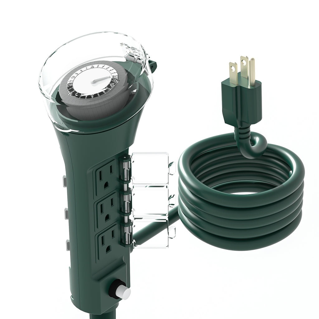 Outdoor Multi Socket Mechanical Timer and Yard Stake BN-LINK