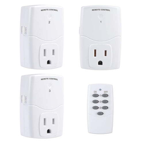 Wireless Remote Control Wall Socket (1 Remote + 3 Outlets) | BN-LINK
