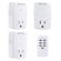Wireless Remote Control Wall Socket (1 Remote + 3 Outlets) | BN-LINK