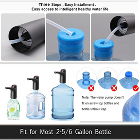 USB Charging Water Dispenser, Portable Water Bottle Pump for Universal