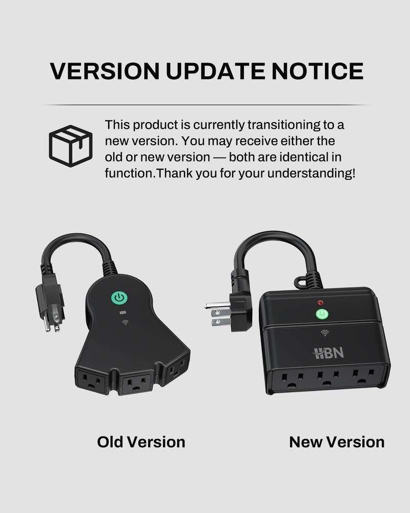 Outdoor Smart Wi-Fi Plug Outlet with 3 Sockets Compatible Function BN-
