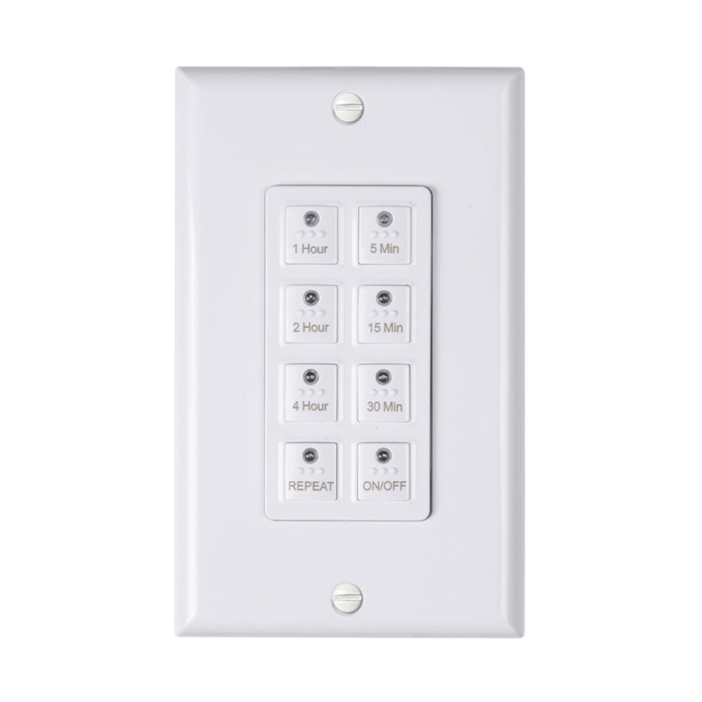 Countdown Digital In-wall Timer Switch 5-15/30/60mins, 2-4h, Free Plat
