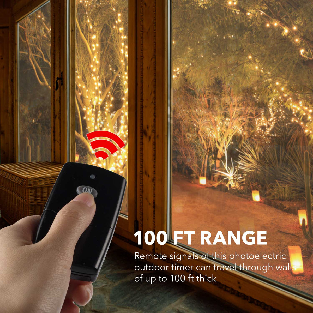 BN-LINK Outdoor Water Resistant Wireless Remote Control Electrical ...