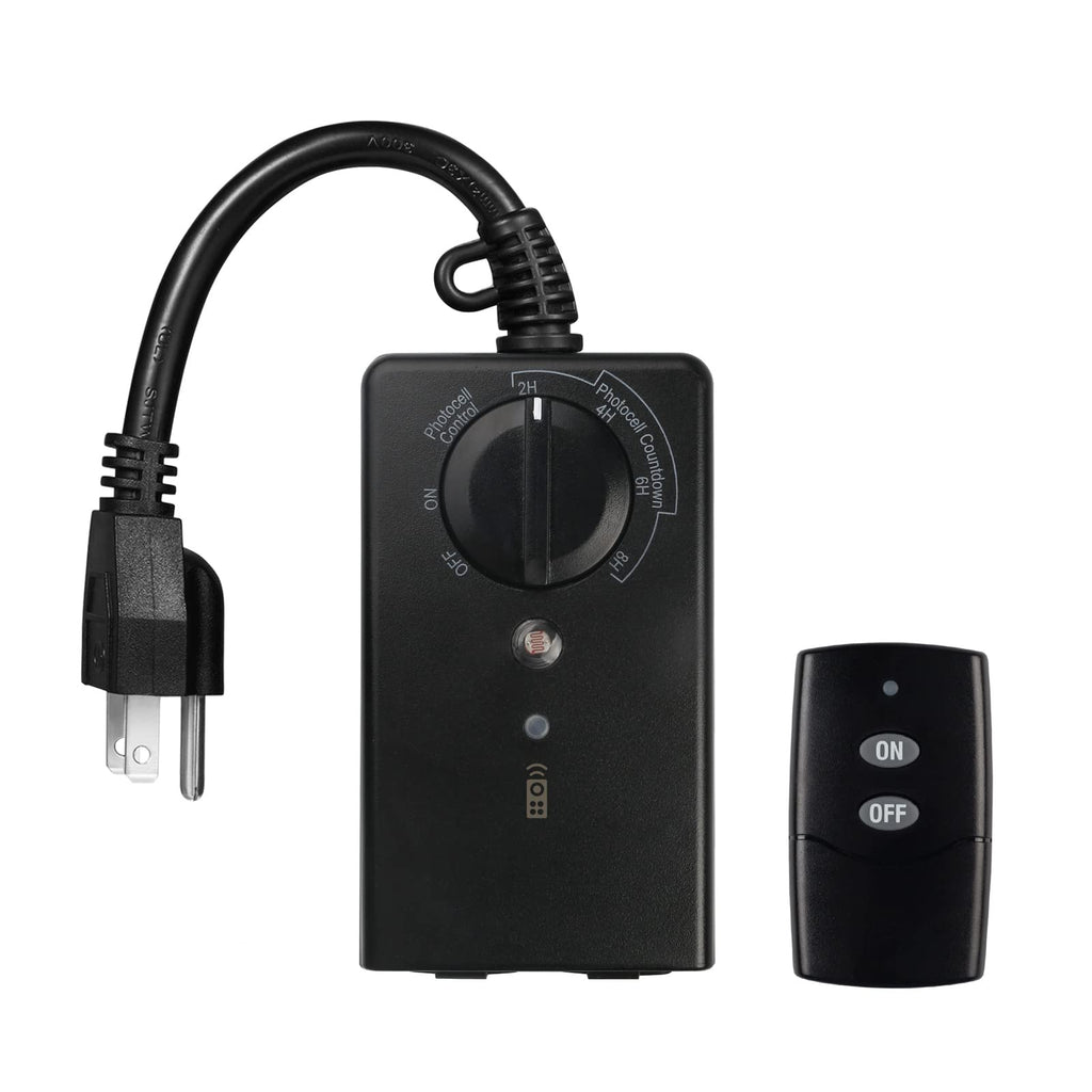Outdoor 24-Hour Timer Remote Control With Photocell Light Sensor BN-LI