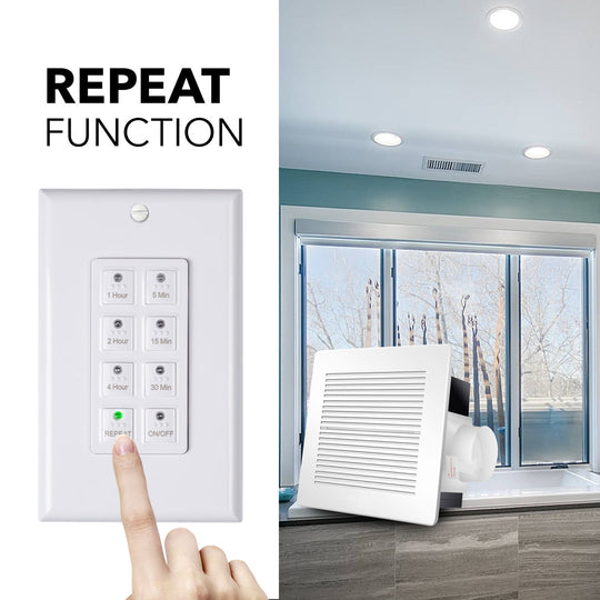 Countdown Digital In-wall Timer Switch 5-15/30/60mins, 2-4h, Free Plat ...