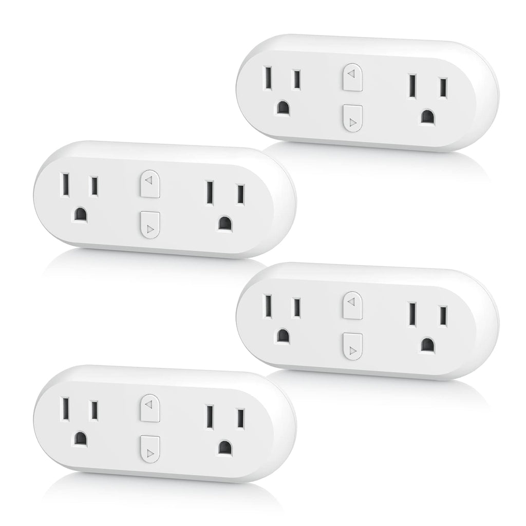 Smart Plug 15A WiFi&Bluetooth Outlet Extender Dual Socket Plugs Compat