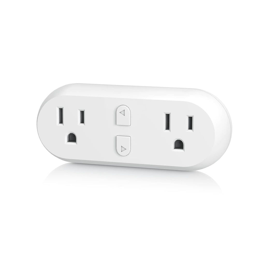 Smart Plug 15A WiFi&Bluetooth Outlet Extender Dual Socket Plugs Compat